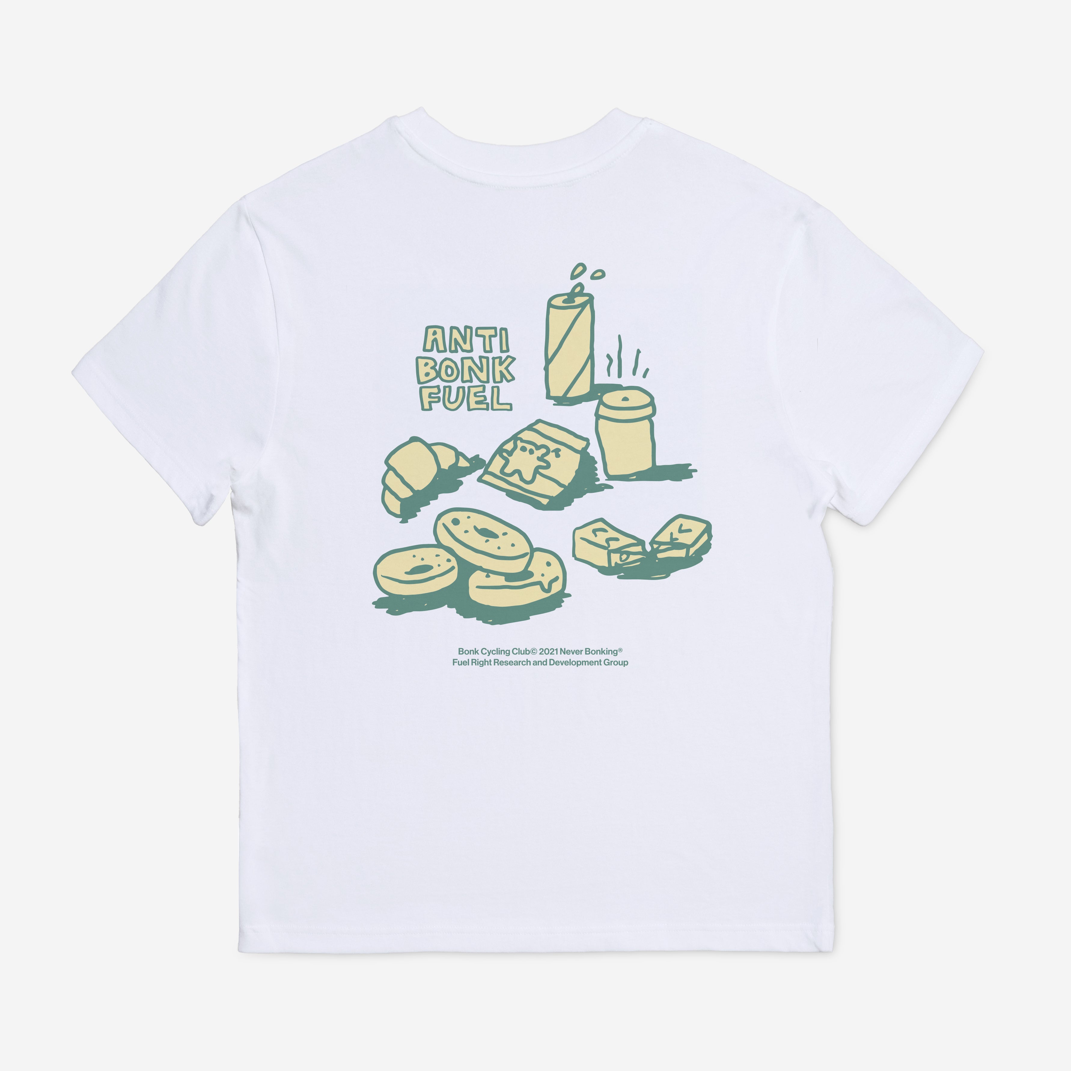Snacks T-shirt White – BONK Cycling Club